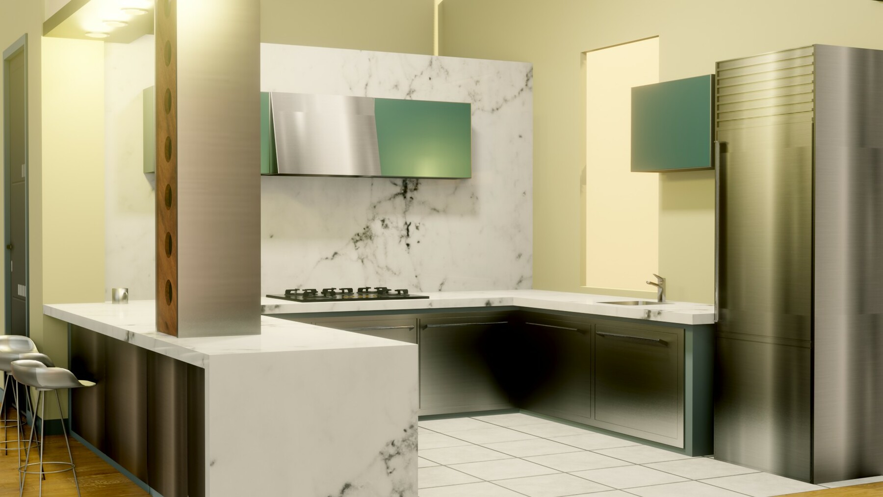 ArtStation - Kitchen Interior - Low Poly - GameReady | Game Assets