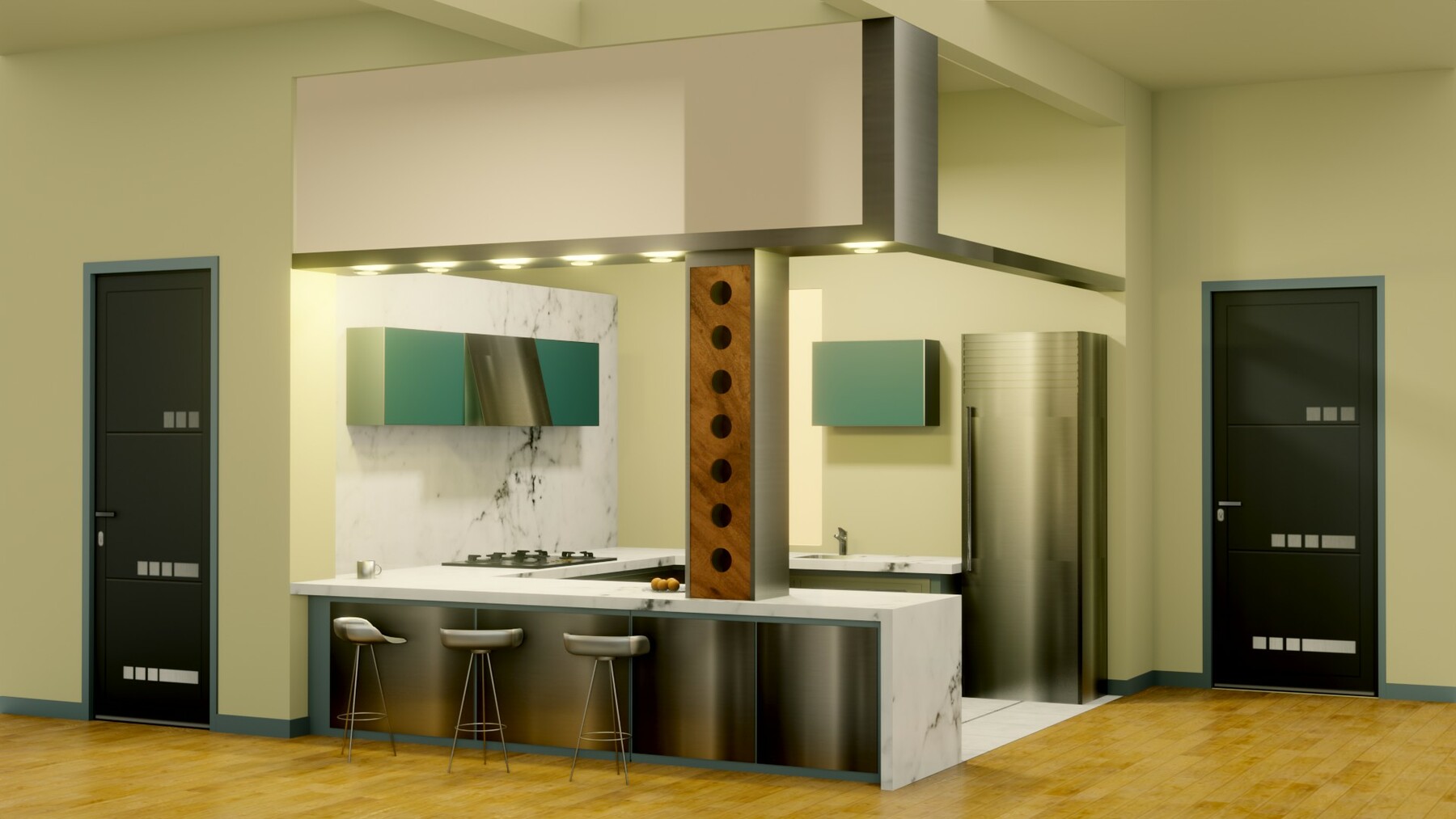 ArtStation - Kitchen Interior - Low Poly - GameReady | Game Assets