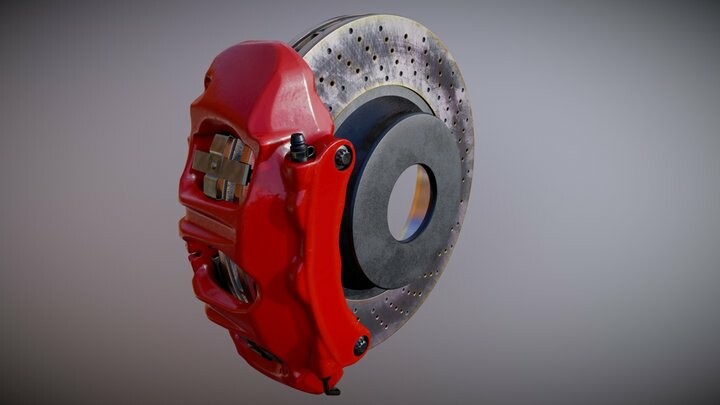 ArtStation - Brake set for sports car | Game Assets