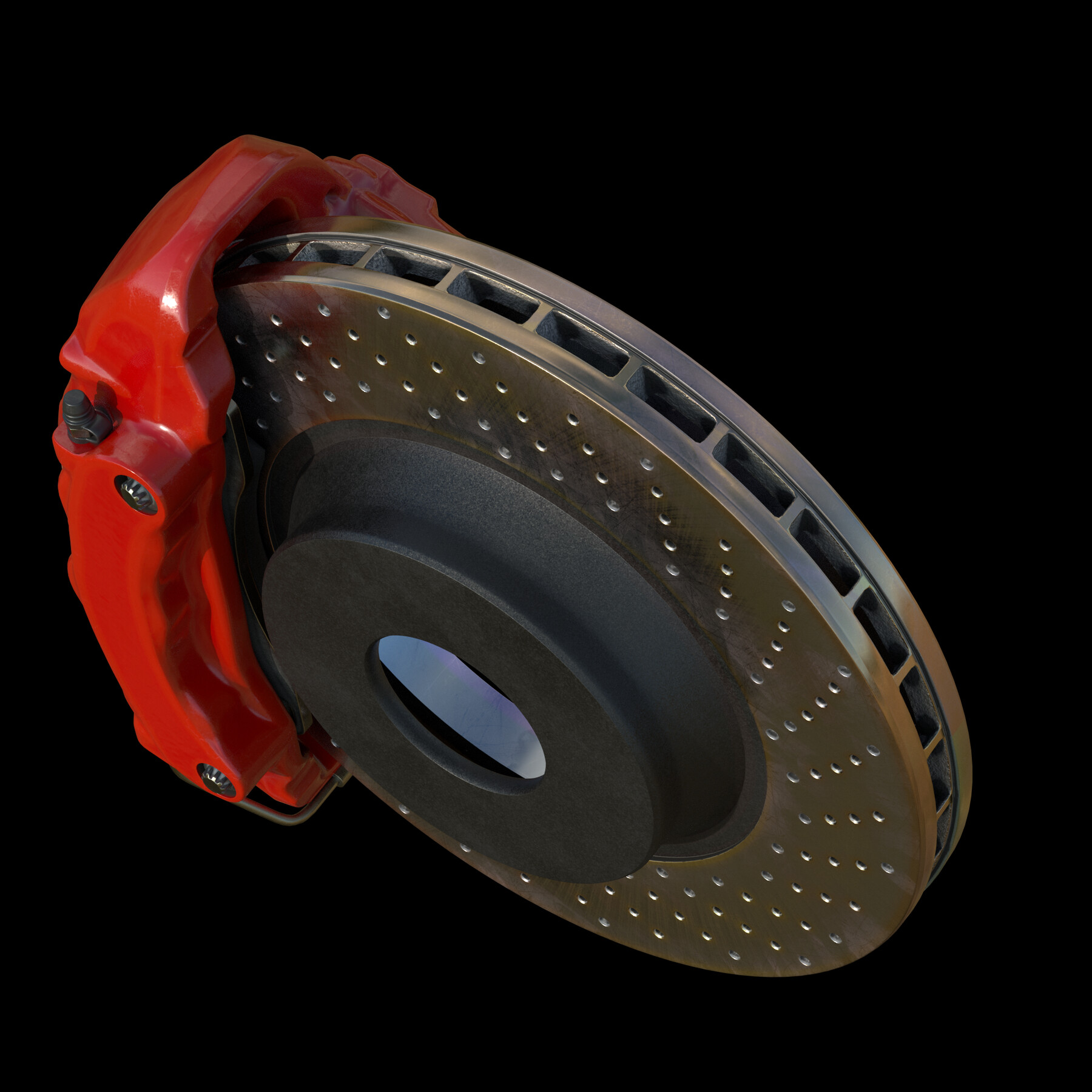 ArtStation - Brake set for sports car | Game Assets