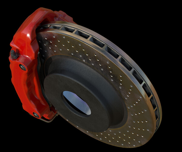 ArtStation - Brake set for sports car | Game Assets