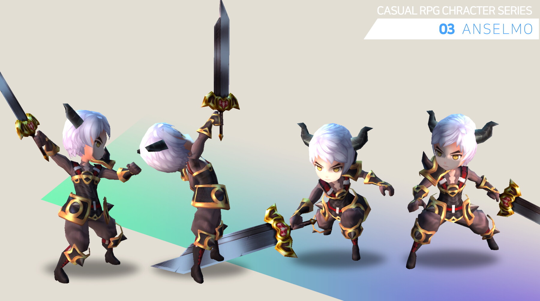 ArtStation - Casual RPG Character - 3 Anselmo | Game Assets