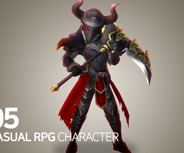 ArtStation - Casual RPG Character - 5 Baem | Game Assets