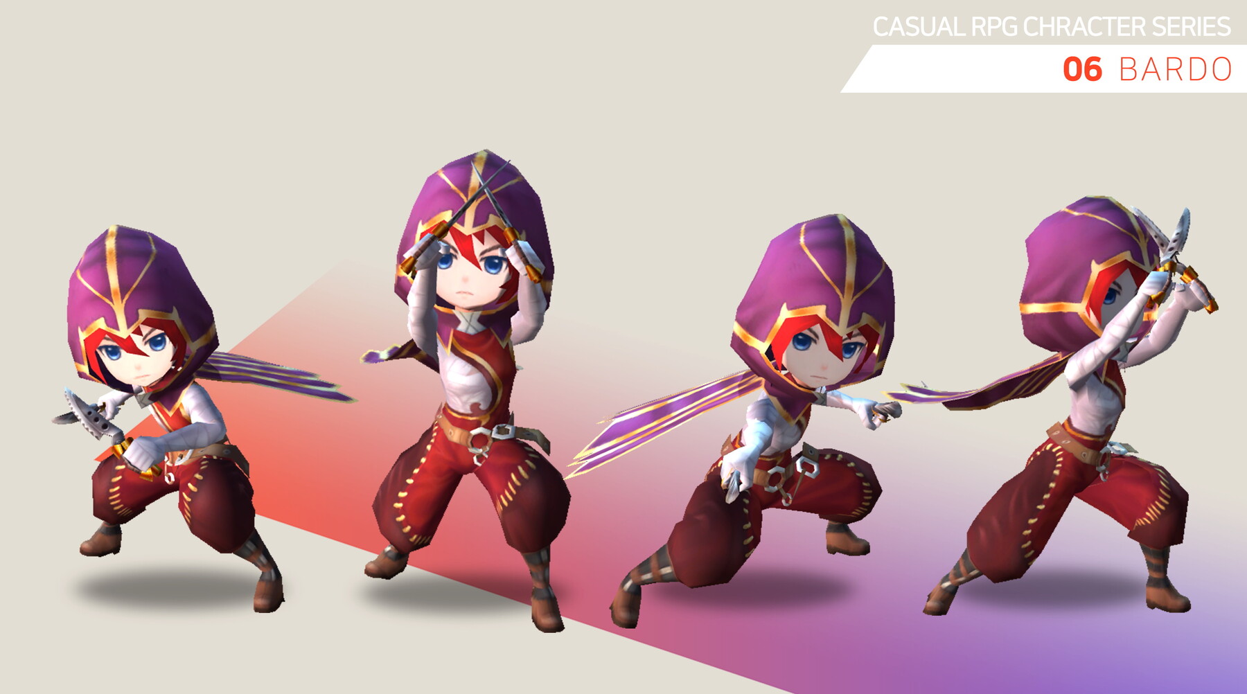 ArtStation - Casual RPG Character - 6 Bardo | Game Assets