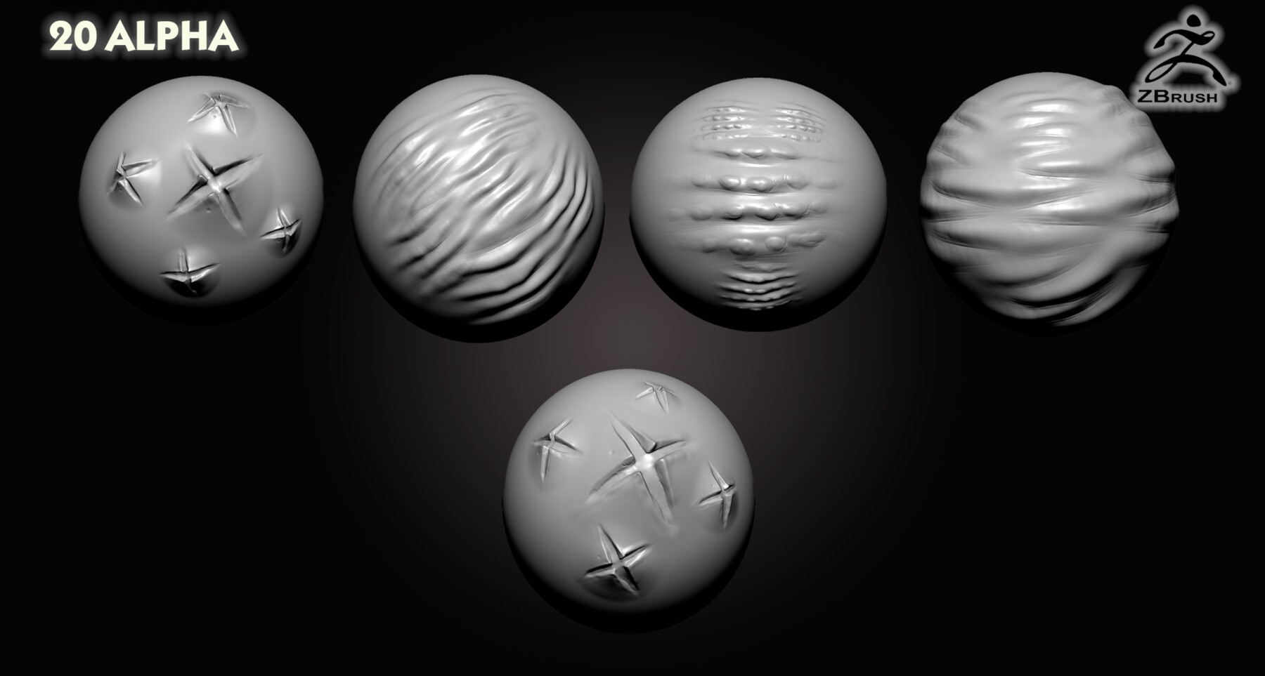 ArtStation - Alpha package cuts, wounds for modeling objects | Brushes