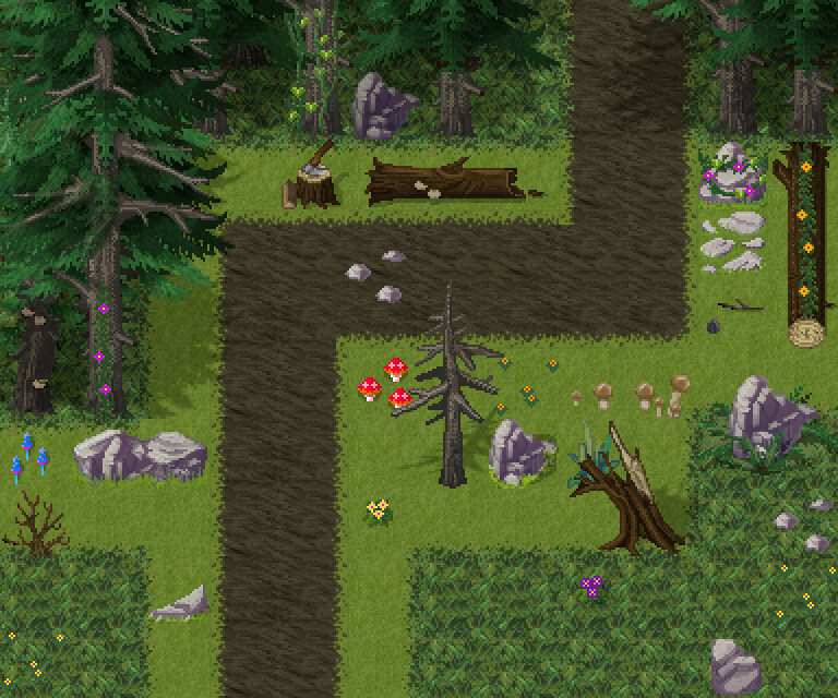 ArtStation - Pixel Forest Asset Pack | Game Assets