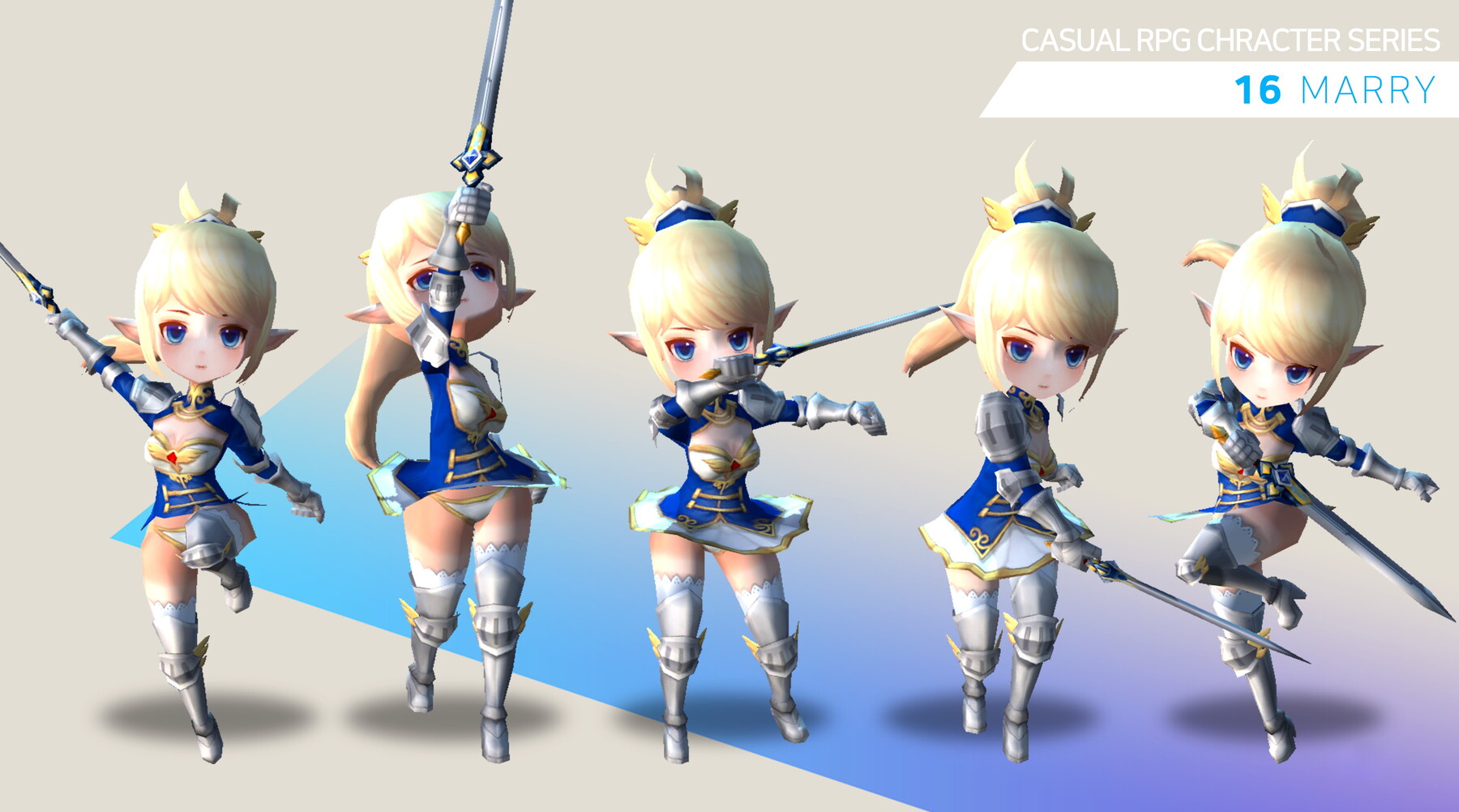 ArtStation - Casual RPG Character - 16 Marry | Game Assets