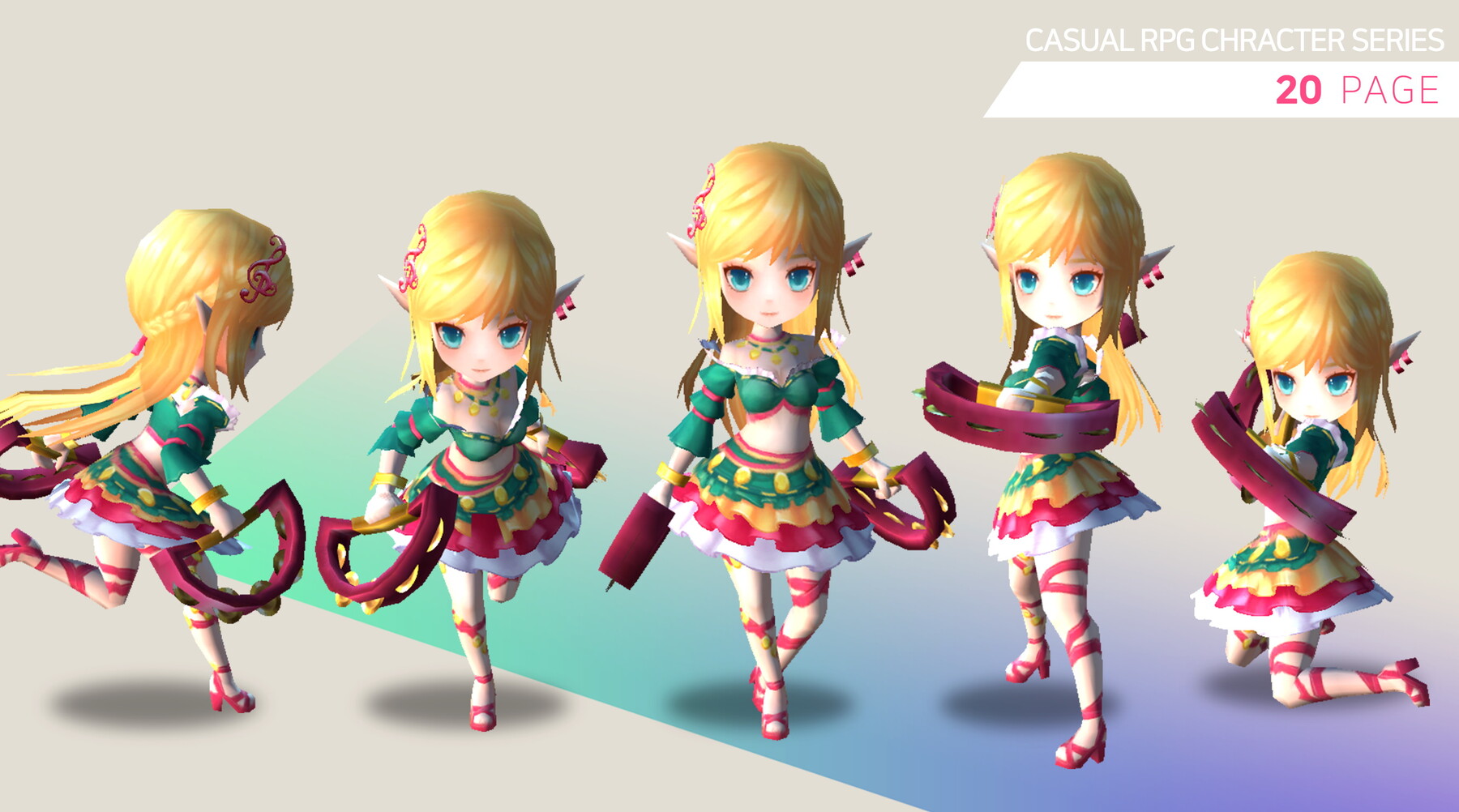 ArtStation - Casual RPG Character - 20 Page | Game Assets