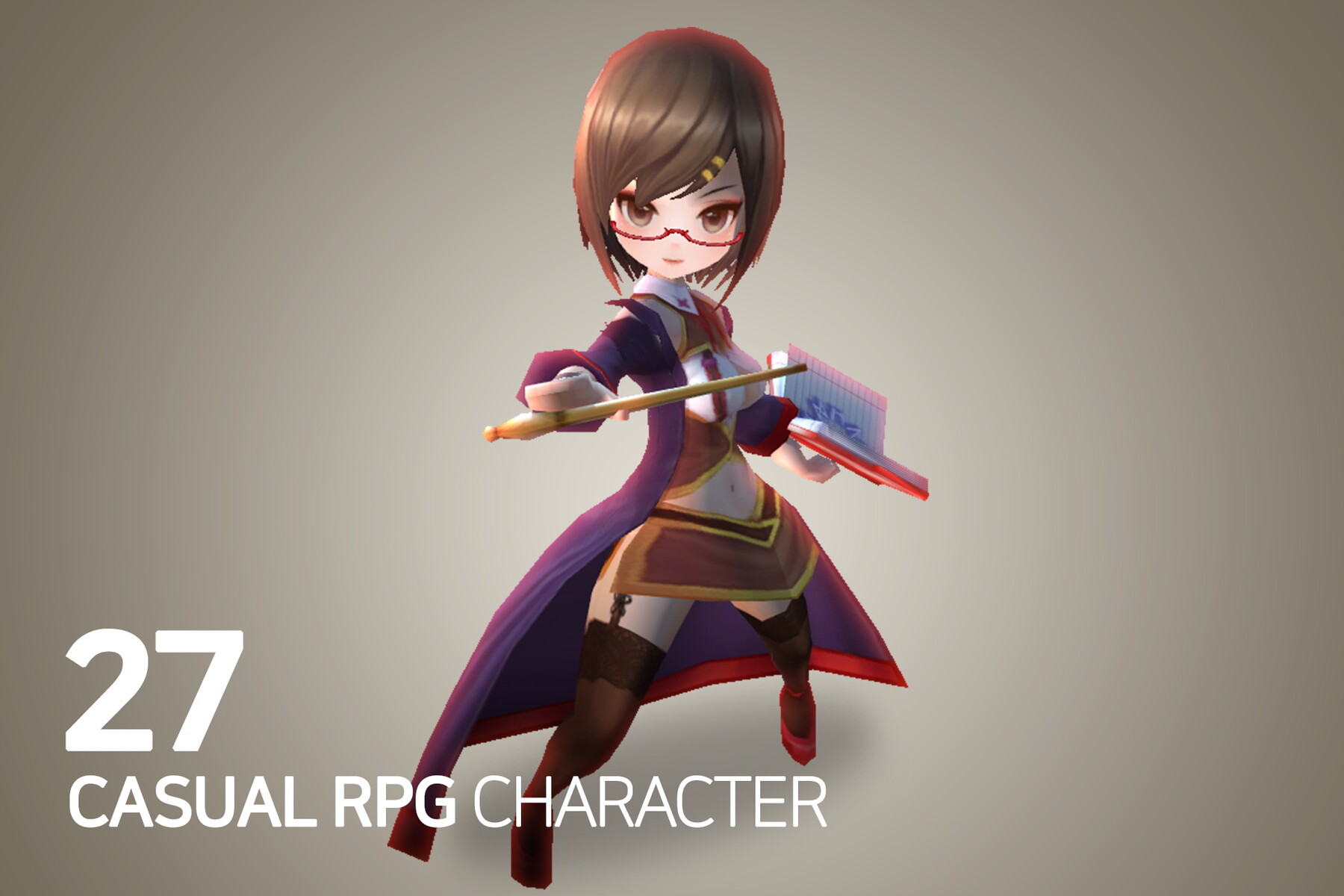 ArtStation - Casual RPG Character - 27 Sopia | Game Assets