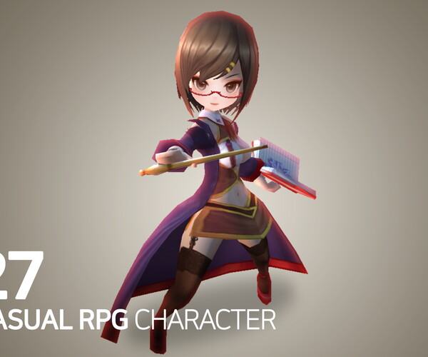 ArtStation - Casual RPG Character - 27 Sopia | Game Assets