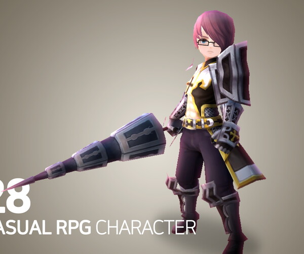 ArtStation - Casual RPG Character - 28 Stark | Game Assets