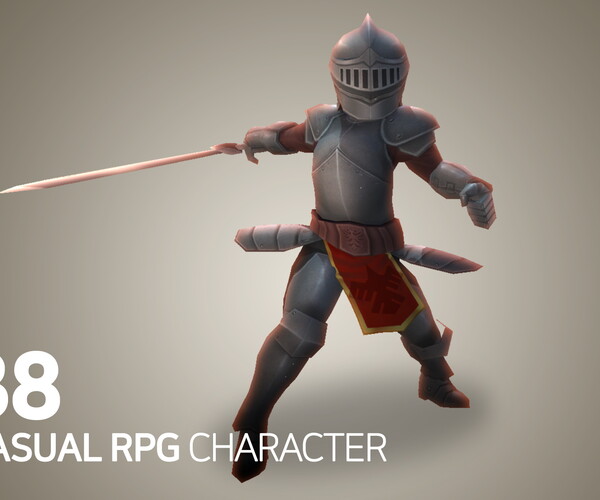ArtStation - Casual RPG Character - 38 Soldier | Game Assets