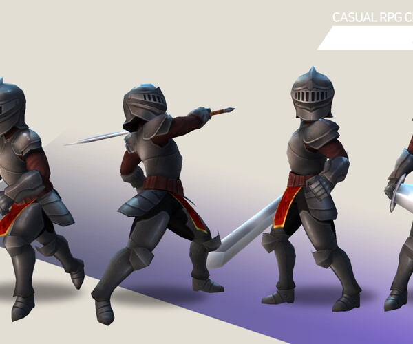 ArtStation - Casual RPG Character - 38 Soldier | Game Assets