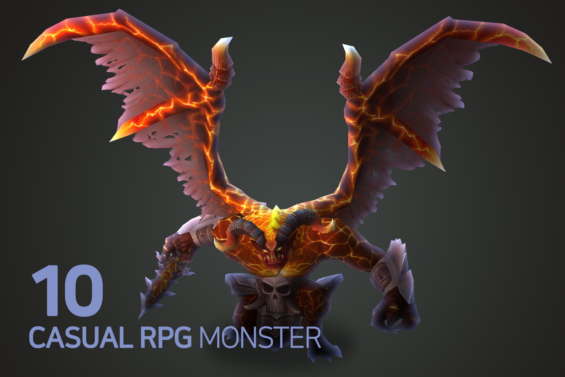 ArtStation - Casual RPG Monster - 10 Demon | Game Assets