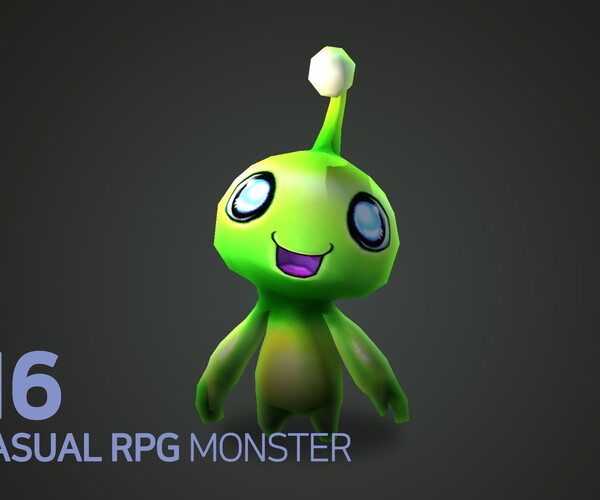 ArtStation - Casual RPG Monster - 16 Jellyman | Game Assets