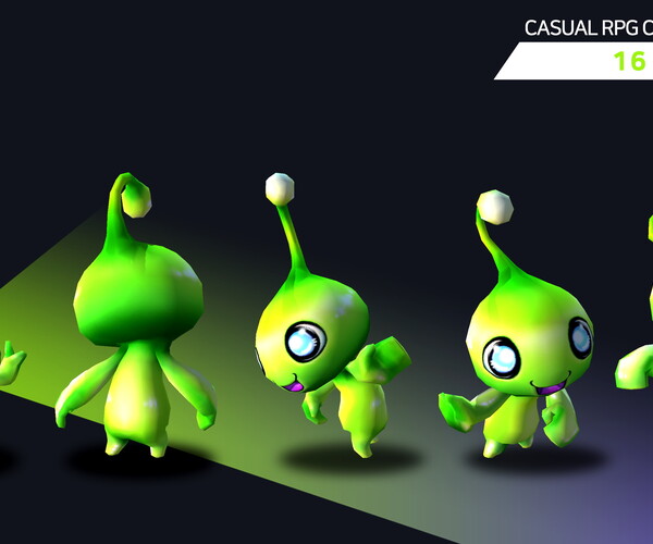 ArtStation - Casual RPG Monster - 16 Jellyman | Game Assets