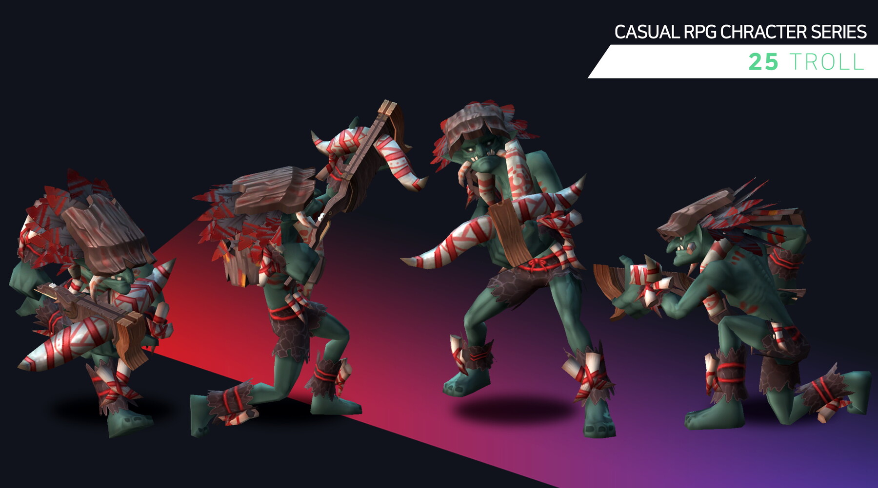 ArtStation - Casual RPG Monster - 25 Troll | Game Assets