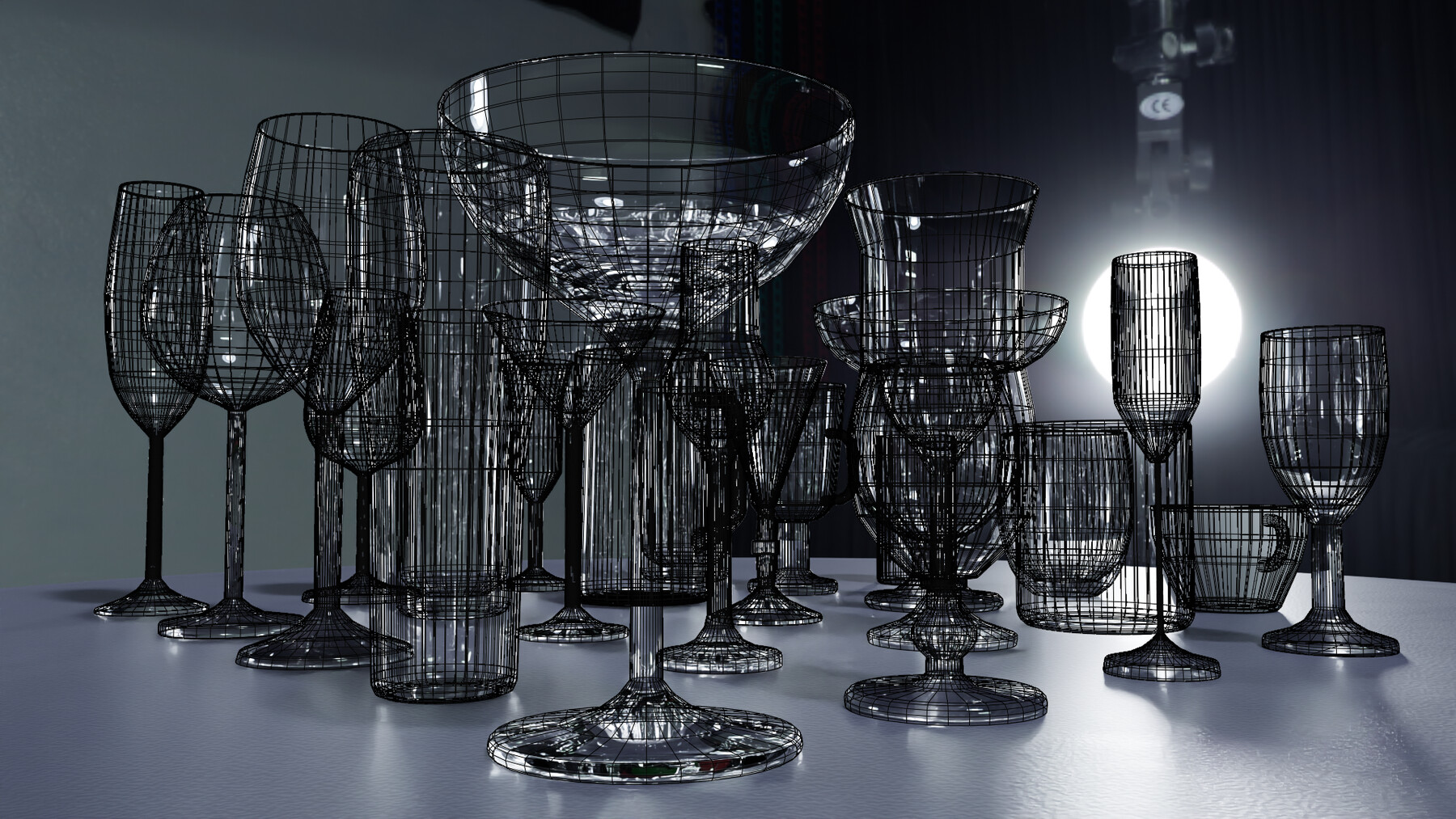 ArtStation - Glass pack collection - 3D model prop gameready | Resources