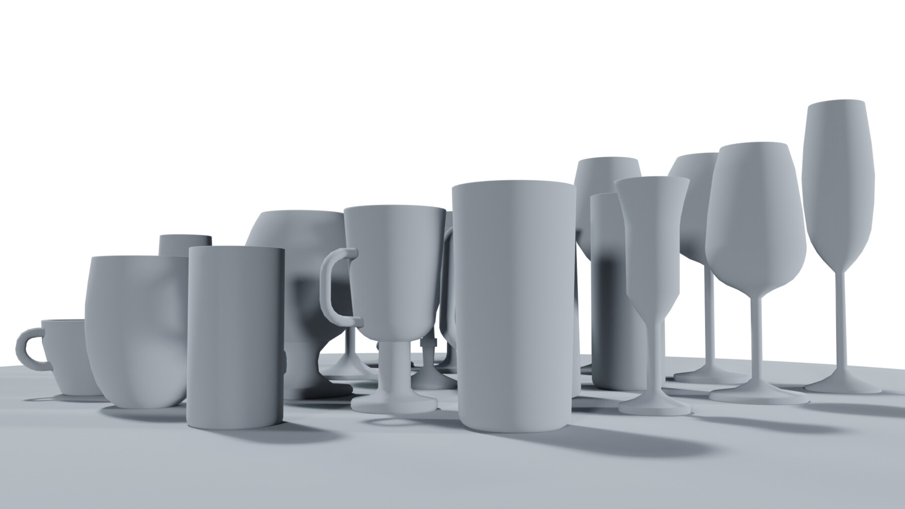 ArtStation - Glass pack collection - 3D model prop gameready | Resources