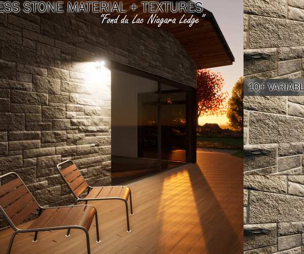ArtStation - Seamless Natural Stone Wall Material + Textures (Fond du ...