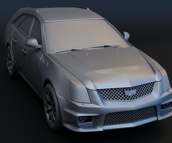 ArtStation - Cadillac CTS-V Wagon 2 versions stl for 3D printing | Game ...