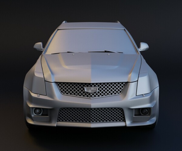 ArtStation - Cadillac CTS-V Wagon 2 versions stl for 3D printing | Game ...