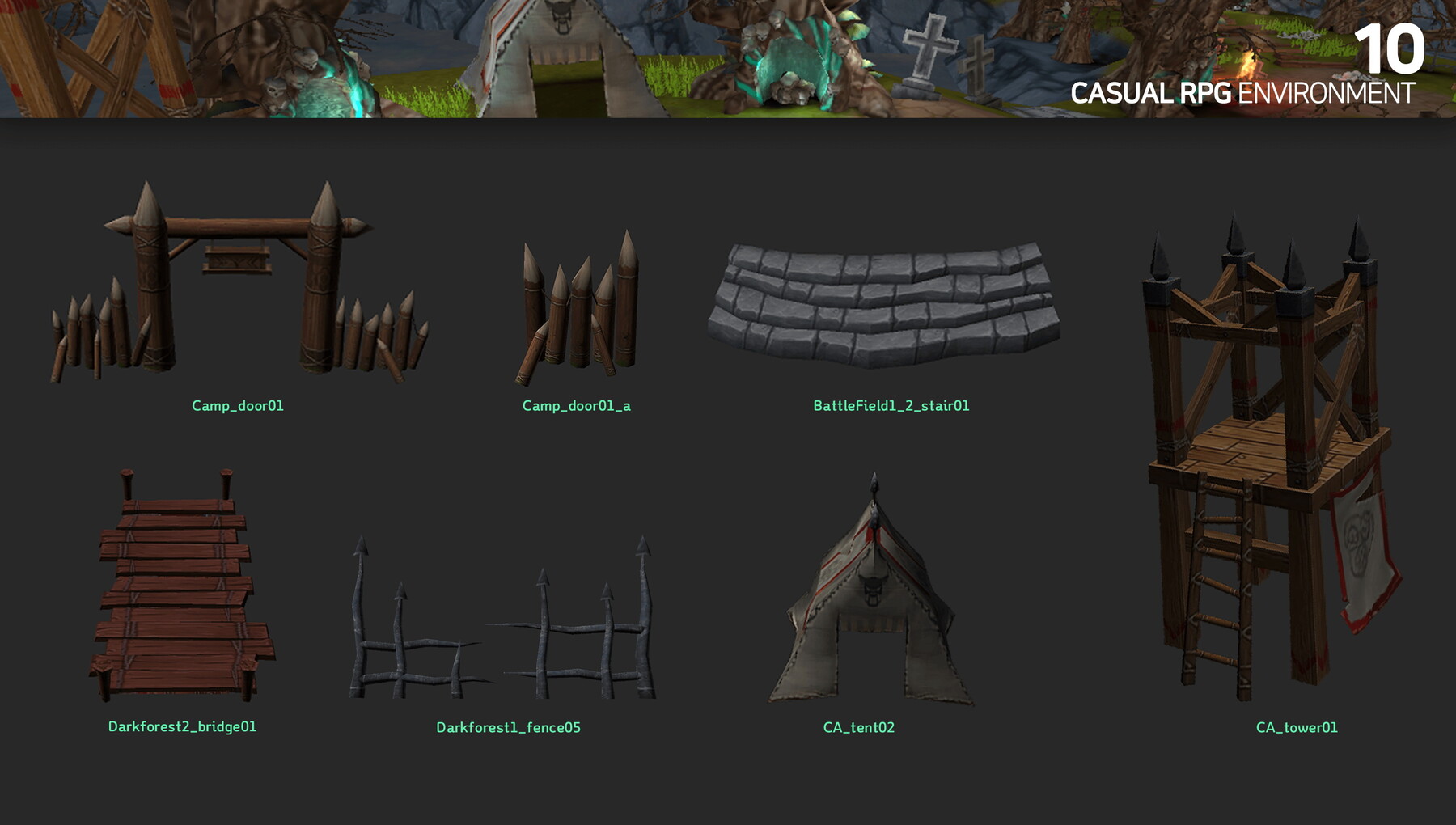 ArtStation - Casual RPG Environment 10 | Game Assets