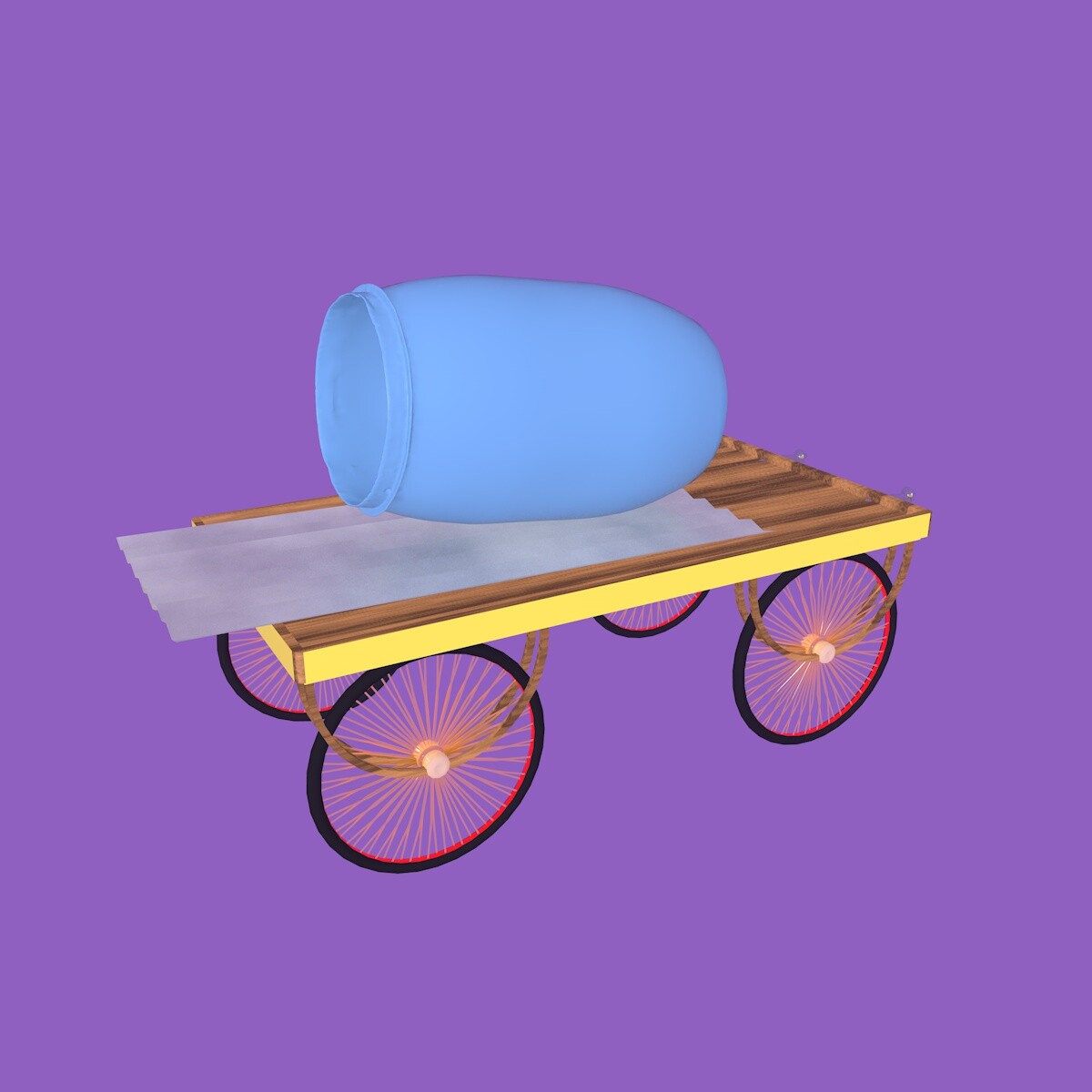 ArtStation - Indian Handcart - haatgadi | Game Assets