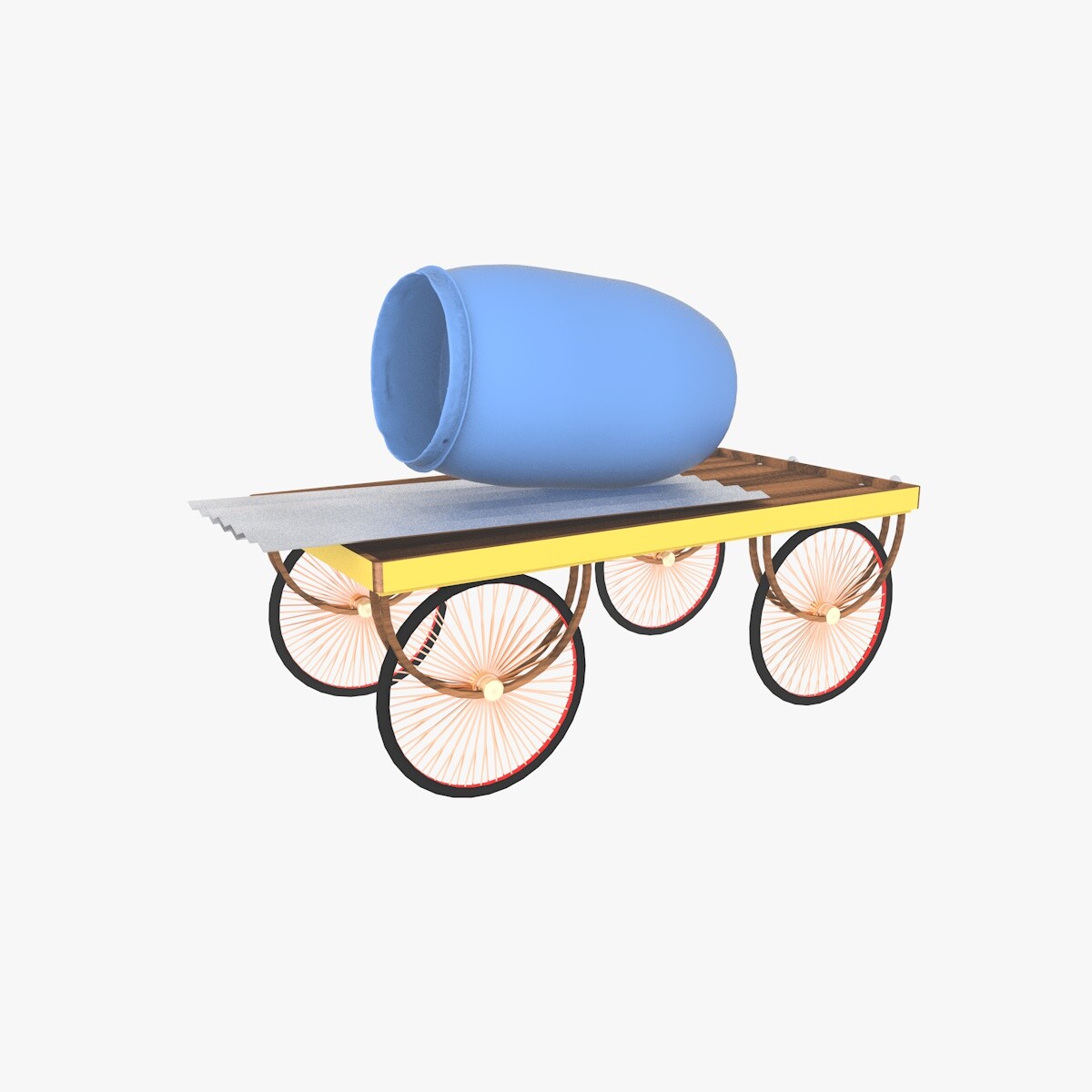 ArtStation - Indian Handcart - haatgadi | Game Assets