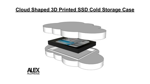 ArtStation - Cloud Shaped 3D Printed SSD Cold Storage Case | Resources
