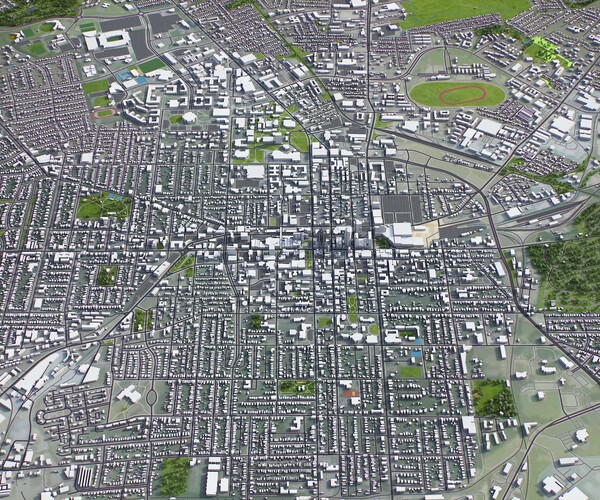 ArtStation - Lexington - 3D city model | Resources