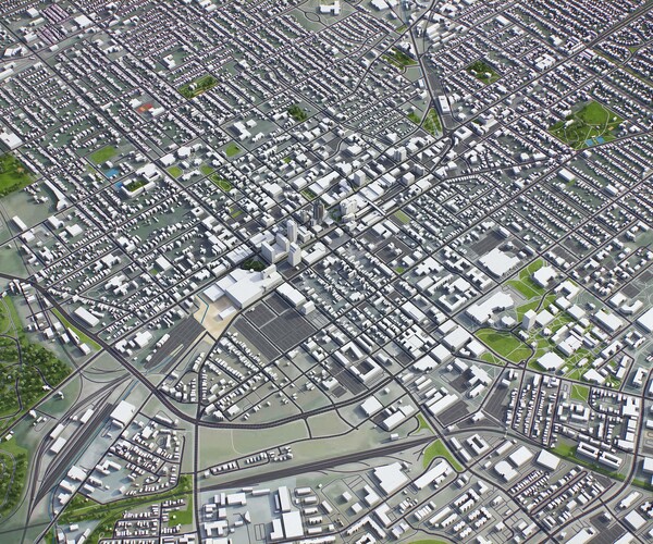 ArtStation - Lexington - 3D city model | Resources