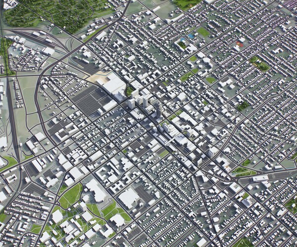 ArtStation - Lexington - 3D city model | Resources