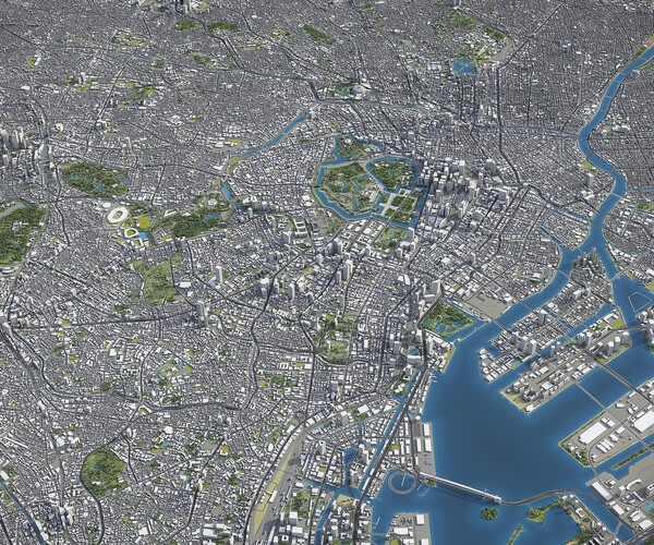 ArtStation - Tokyo - 3D city model | Resources