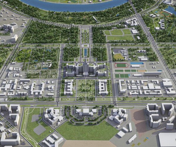 ArtStation - Moscow - 3D city model | Resources