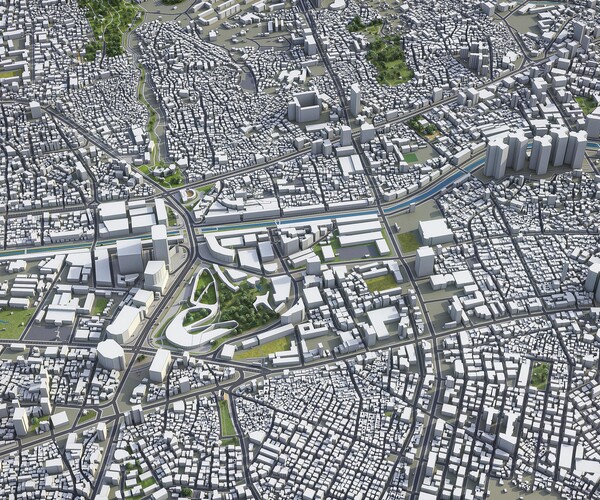 ArtStation - Seoul - 3D city model | Resources