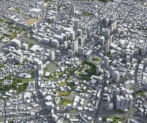 ArtStation - Seoul - 3D city model | Resources