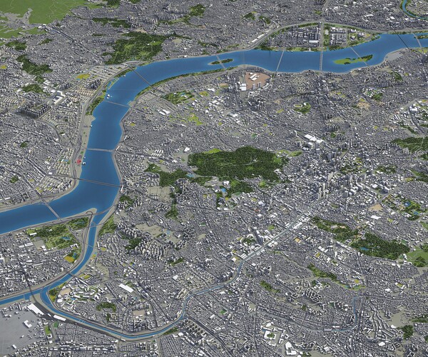 ArtStation - Seoul - 3D city model | Resources