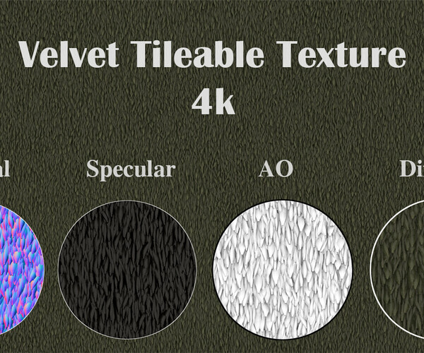 ArtStation - Velvet tileable texture -4k | Resources
