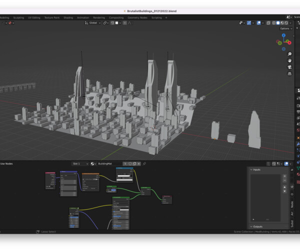 ArtStation - Sci-fi Buildings mini-kit bash and psd set | Resources