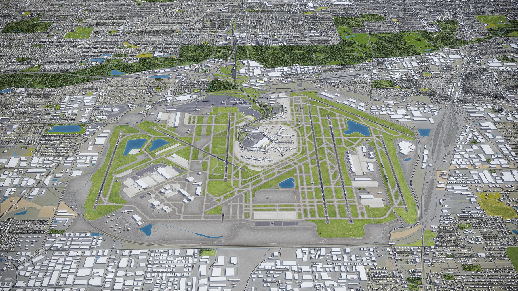 ArtStation - Chicago - 3D city model | Resources