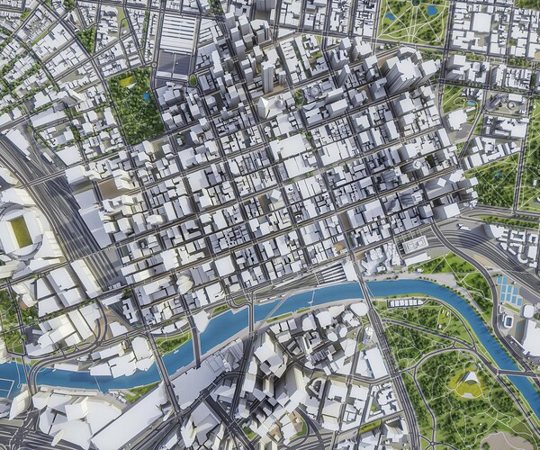 ArtStation - Melbourne - 3D city model | Resources