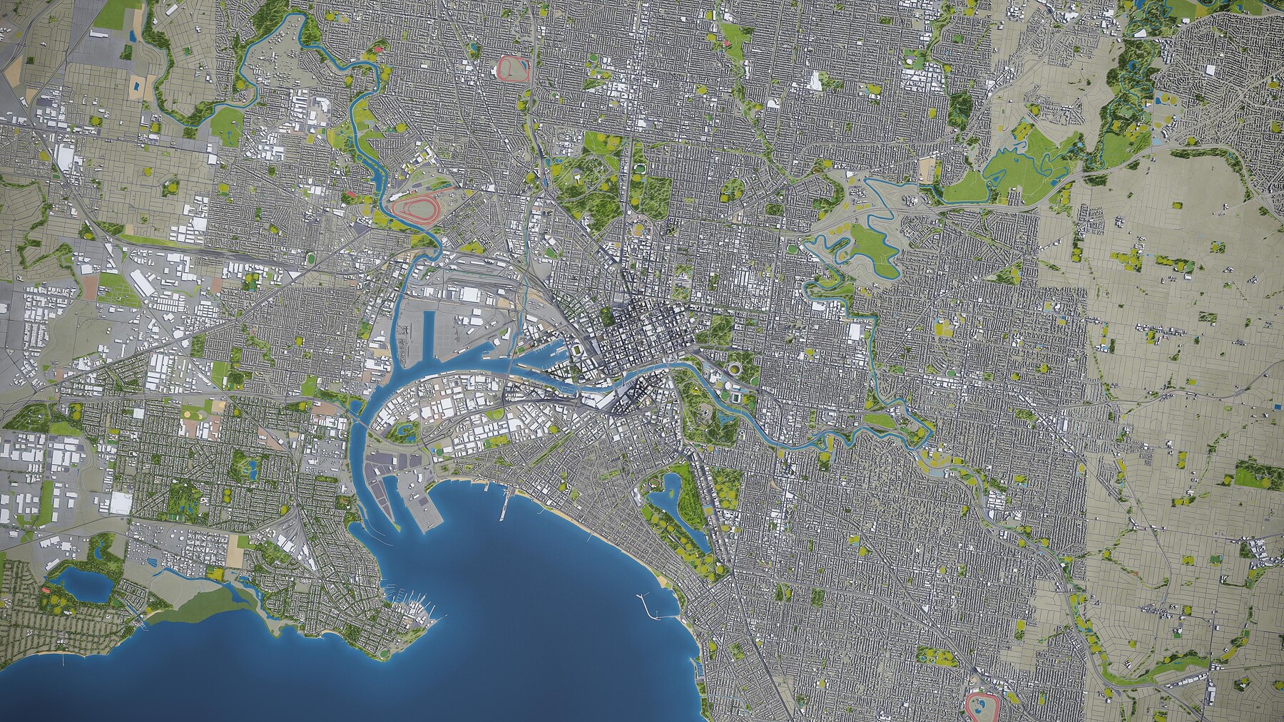 ArtStation - Melbourne - 3D city model | Resources