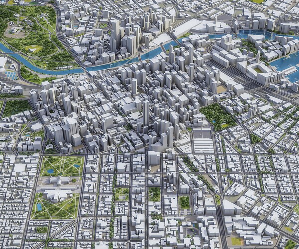 ArtStation - Melbourne - 3D city model | Resources