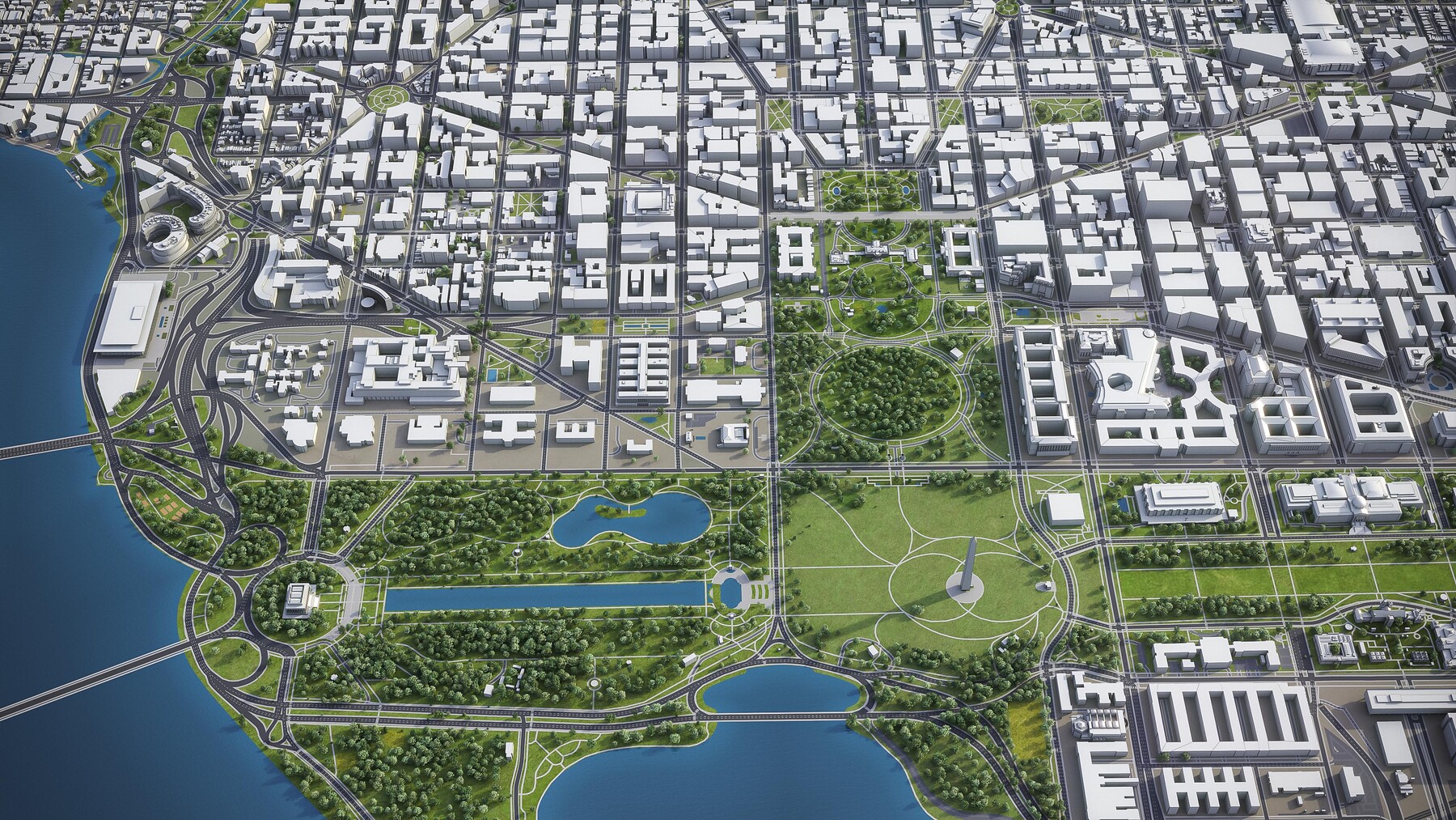 ArtStation - Washington - 3D city model | Resources