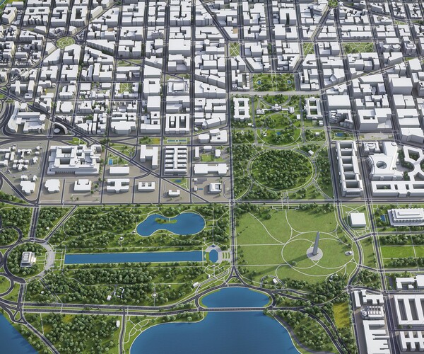 ArtStation - Washington - 3D city model | Resources