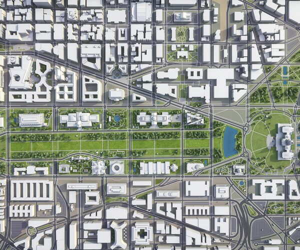 ArtStation - Washington - 3D city model | Resources