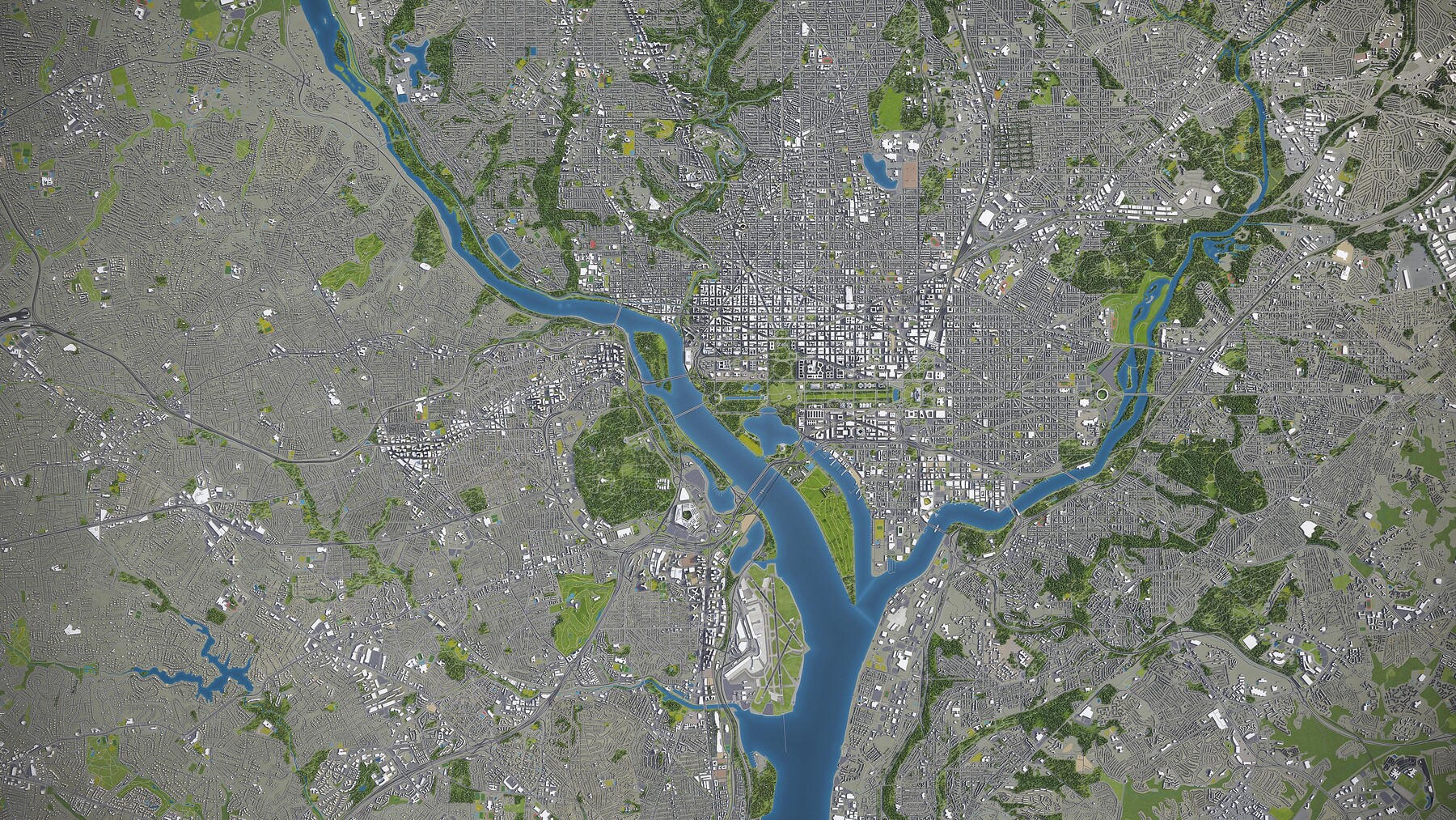 ArtStation - Washington - 3D city model | Resources