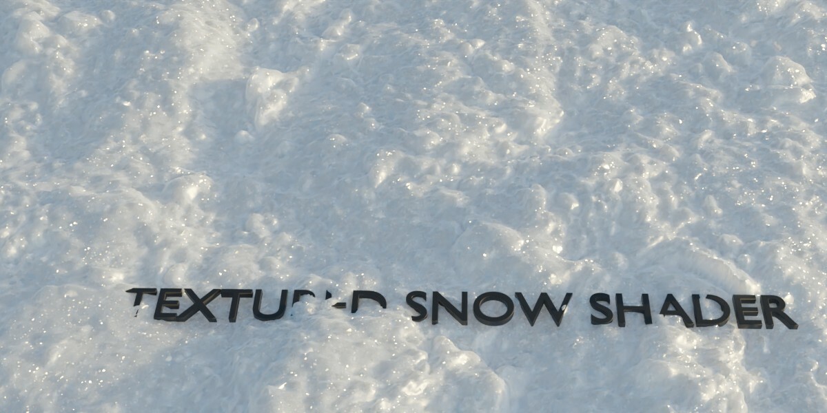 ArtStation - Procedural & Texture Snow Shader | Resources