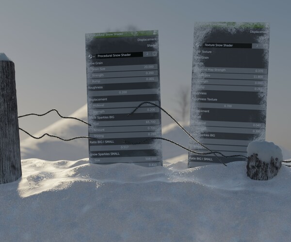 ArtStation - Procedural & Texture Snow Shader | Resources